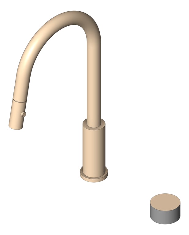 MixerSet Sink Nero Opal Progressive PullOut - BIMcontent.com
